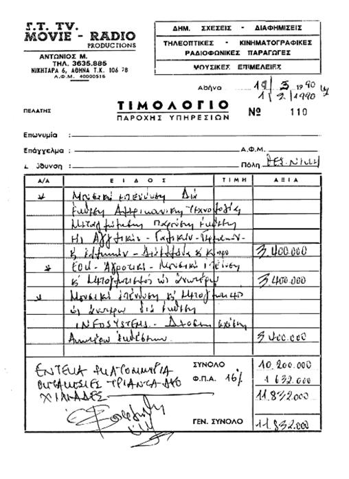 Άρθρο 1579/2012 (18/9/2012) - Πλαστά, εικονικά ή νοθευμένα φορολογικά ...